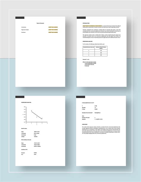 Regression Analysis Template In Word Google Docs Pages Download Template Net