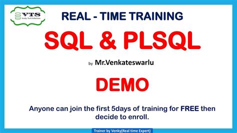 session 1 sql and plsql real time practical training mar 2023 batch youtube