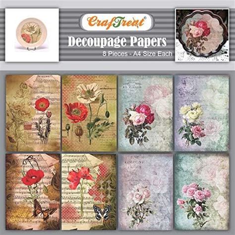 Craftreat Rose Decoupage Paper For Crafts And Furniture Best Paper For Decoupage Decoupage