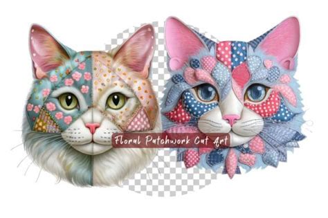 Floral Patchwork Cat Art 13 Pngs Graphic By Atcharasiri Whimsy Colors Floral Patchwork Cat Art 13 Pngs Graphic By Atcharasiri Whimsy Colors