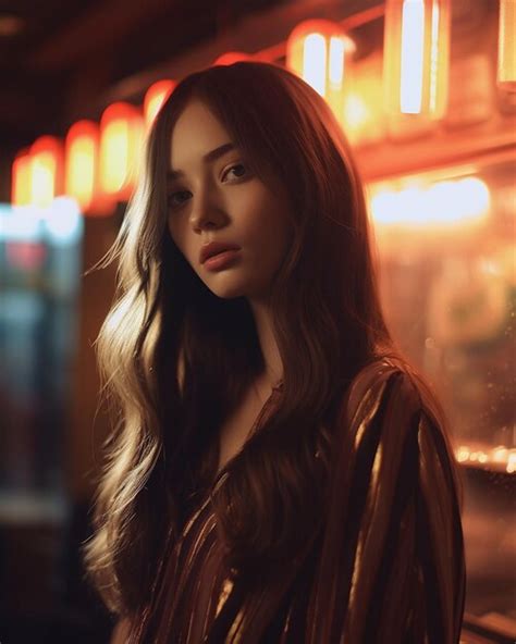 Premium Ai Image Morden Woman Short Dress Fashion Model And Dark