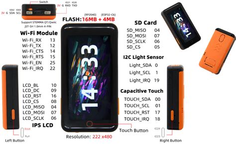 Lilygo T Pico Pro C6 Esp32 C6 Raspberry Pi Rp2040 Dual Mcu