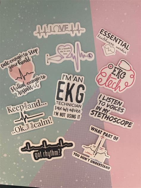 Ekg Tech Gifts Ekg Tech Tumbler Decals Ekg Technician Etsy