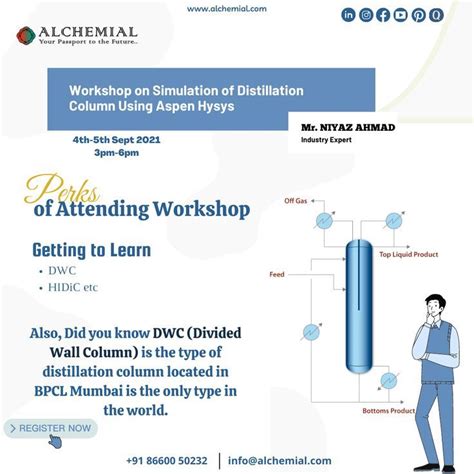 Workshop On Simulation Of Distillation Column Using Aspen Hysys