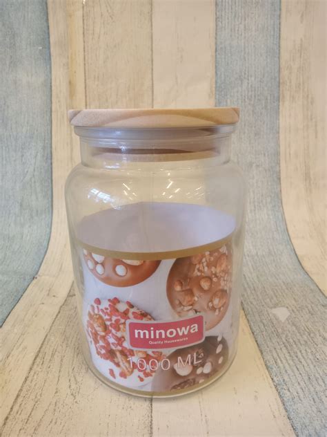 Minowa Stoples Toples Kaca Tutup Kayu Kecil Sedang Besar Ramadhan Lazada Indonesia