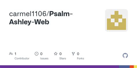 Github Carmel1106psalm Ashley Web