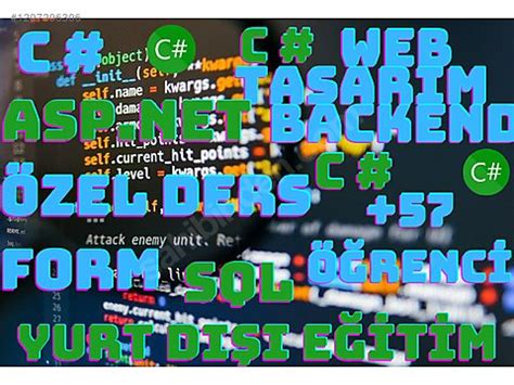 Yazılımcıdan Özel Ders Ödev C Form ASP NET Sql Java C Vs sahibinden comda