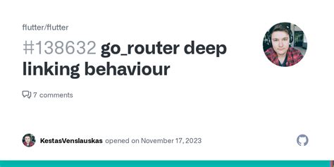 Go Router Deep Linking Behaviour Issue Flutter Flutter Github