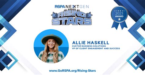 Allie Haskell Represents Cbs On The Rspas Nextgen 40 Under 40 Rising Stars List Cbs Northstar