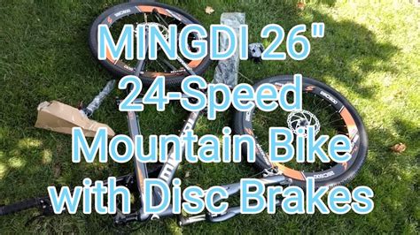 MINGDI 26" 24-Speed Mountain Bike with Disc Brakes - YouTube