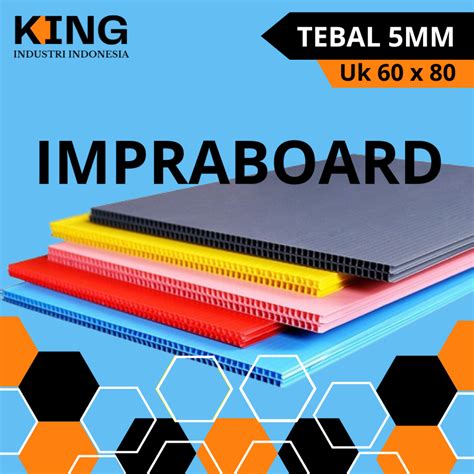 Jual Impraboard Lembaran Infraboard Sheet Corrugated Board Tebal 5mm Uk 60 X 80cm Shopee