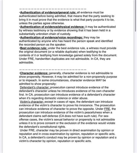 Evidence Dumbed Down Outlines R Barexam