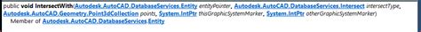 Analyzing The Bug In Intersectwith Autocad Net Api