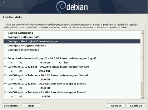 How Can I Install Debian With Full Disk Encryption And A Custom Sized Swapfile Unix And Linux