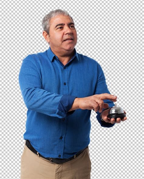 Premium PSD Man Pressing Button