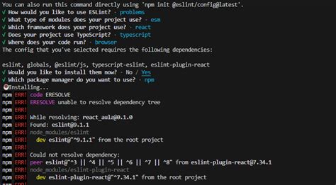 Help With Eslint Install And Dependency Problem Rwebdev