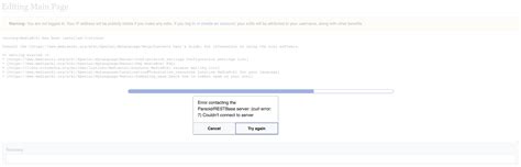 Docker Visualeditor Not Connecting To Parsoid Server In Mediawiki 1