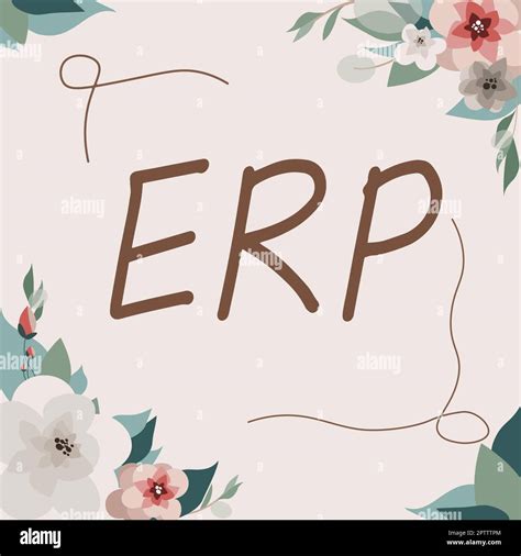 Sign Displaying Erp Concept Meaning Enterprise Resource Planning
