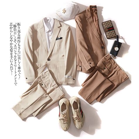 ฤดูใบไม้ผลิเวอร์ชั่นเกาหลีของแสงย้อนยุคหรูหราชุดสูทกางเกงอังกฤษอาชีพธุรกิจสบายๆสองชิ้นน้ำชาย