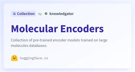 Molecular Encoders A Knowledgator Collection