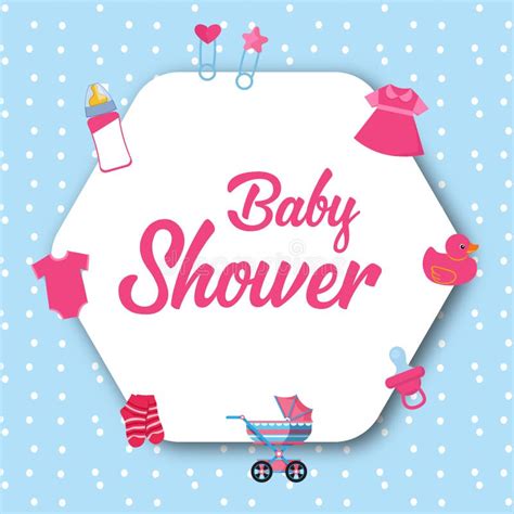 Baby Shower Invitaion Design Stock Vector Illustration Of Baby Diagram