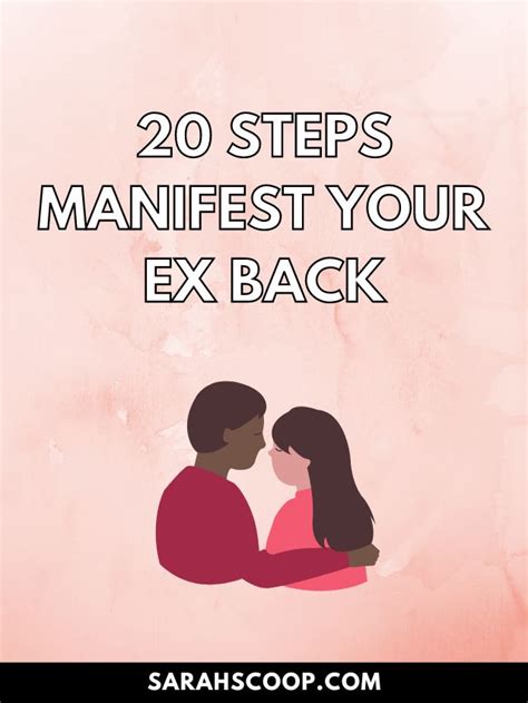 How To Manifest Your Ex Back In 20 Steps Sarah Scoop