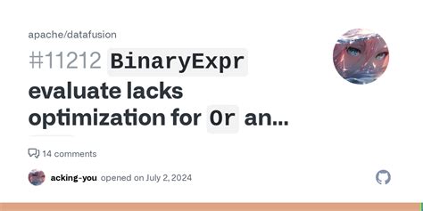 `binaryexpr` evaluate lacks optimization for `or` and `and` scenarios
