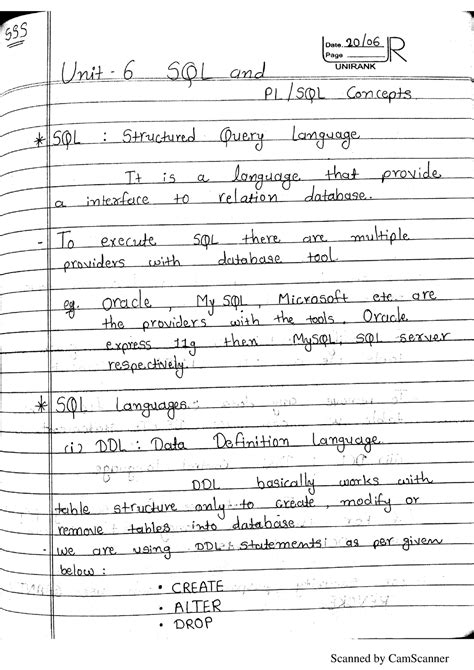 Plsql Functions Notes Database Management Systems Studocu