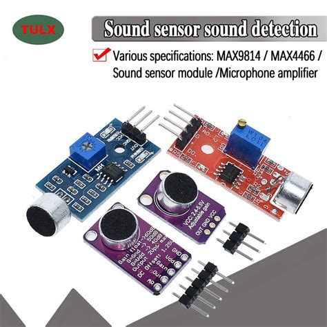 Max9814 Max4466microphone Agc 증폭기 보드 사운드 센서 모듈 Arduino Max4466 Pcb 보드 Diy 키트 용 자동 이득 제어 공격 활성