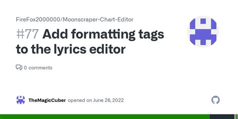 Add Formatting Tags To The Lyrics Editor · Issue 77 · Firefox2000000