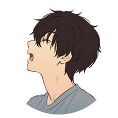 Side Profile Drawing Male Hair Anime Hairstyles Male Drawings
