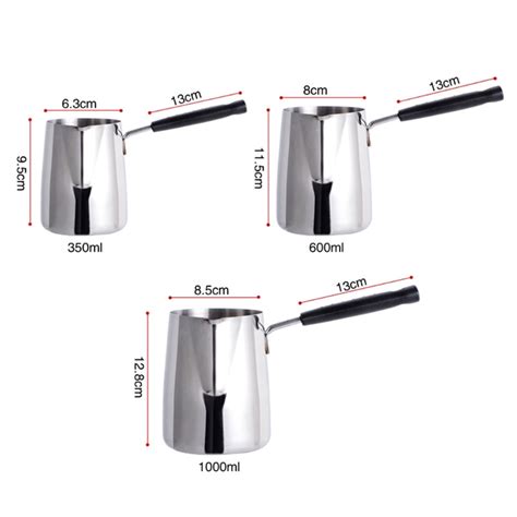 Тенджера за топене на восък с дълга дръжка Направи си сам Сапун за свещи Топи се тенджера