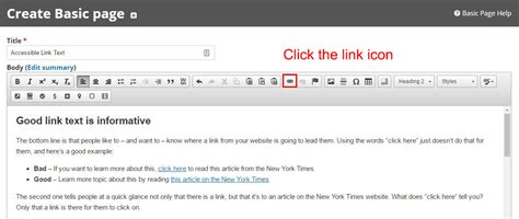 Link To Other Pages Content Web Express Support Drupal 7