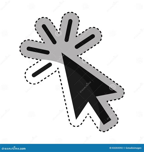 Arrow Pointer Isolated Icon Stock Illustration Illustration Of Mouse System