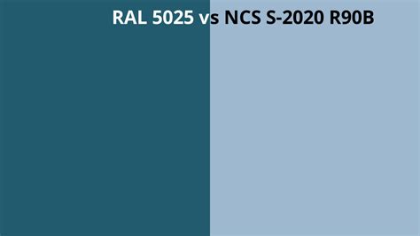 Ral 5025 Vs Ncs S 2020 R90b Ral Colour Chart Uk