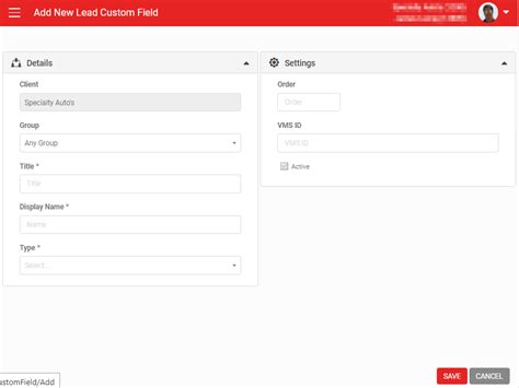 Custom Lead Fields