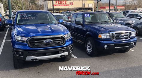 Ford Maverick Vs New Ford Ranger Size Comparison Maverick Truckin