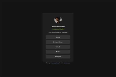 Frontend Mentor Social Links Layout With Flex Coding Challenge Solution