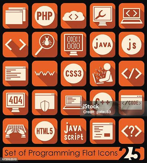Kumpulan Ikon Pemrograman Ilustrasi Stok Unduh Gambar Sekarang
