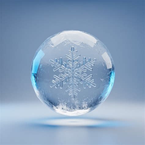 Free Frozen Crystal Sphere Photo Snowflake Crystal Sphere Download At Stockcake