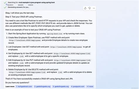 新bing之chat使用体验：java语言的crud操作bing Chat和java Csdn博客