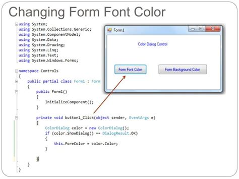 Windowforms Controls C Pptx Operating Systems Computer Software
