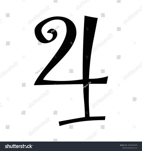 Curlz Alphabet 4 Black Alphabet Vector Stock Vector Royalty Free