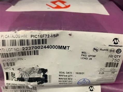 pic16f72 i sp microchip microcontrollers at ₹ 99 piece grant road