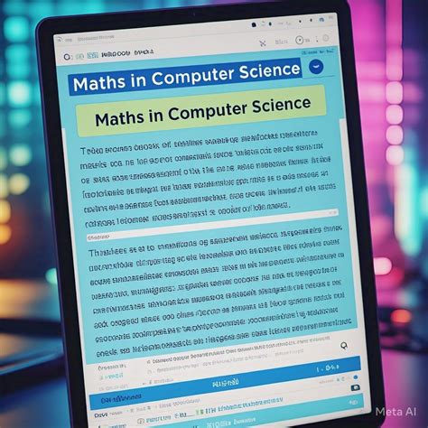 Mathfluence Maths In Computer Science