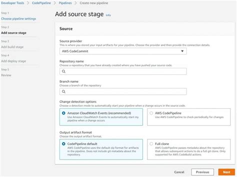 aws ci cd services and aws codepipeline deployment steps