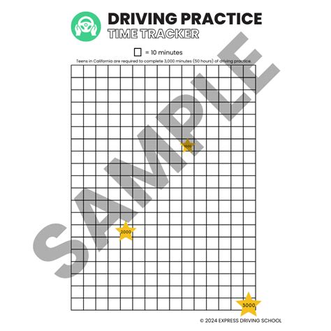 Learn To Drive Driving Skills And Goals Progress Tracker Express Driving School
