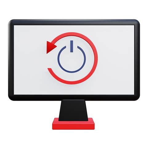Premium Psd 3 D Illustration Of Computer Restart Icon