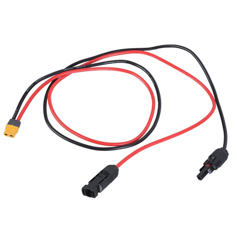 Solar To Xt60 Charging Extension Cable 12awg To Xt60 Adapter Cable For Xt60 Input Port Power Solar To Xt60 Charging Extension Cable 12awg To Xt60 Adapter Cable For Xt60 Input Port Power