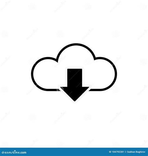 Data Cloud Icon Backup And Restore Sign Upload To And Download From Data Cloud Stock Vector